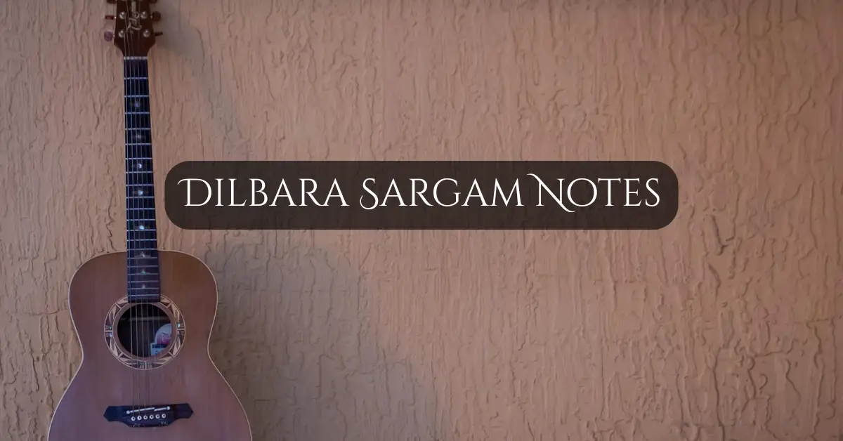 Dilbara Super Easy Sargam Notes | Dhoom