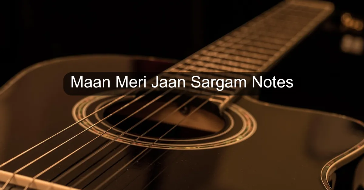 Maan Meri Jaan Super Easy Sargam Notes | King
