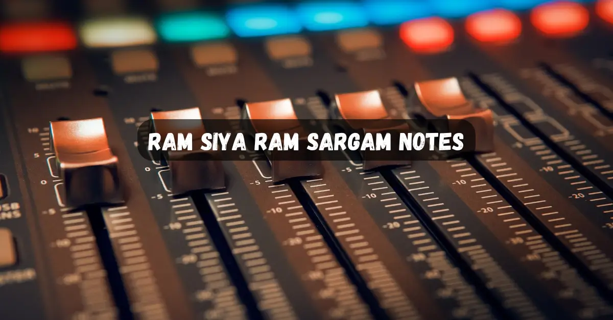 Ram Siya Ram Super Easy Sargam Notes | Adipurush